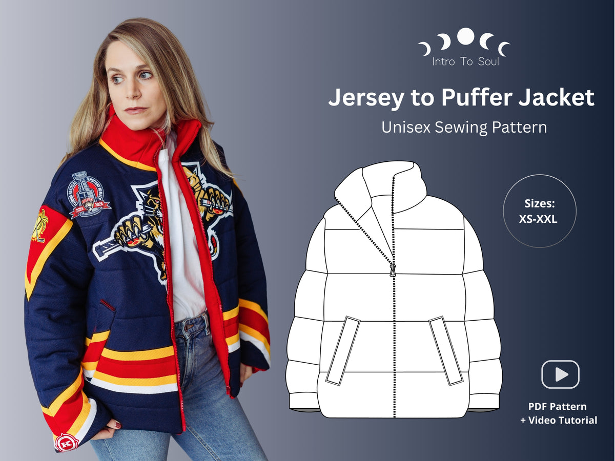 Jersey to Puffer Jacket THE SEWING PATTERN – Intro to soul