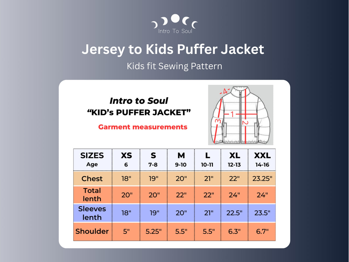 Jersey to KIDS Jacket THE SEWING PATTERN – Intro to soul
